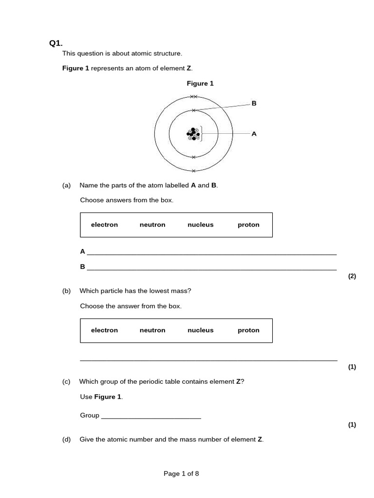 Atomic Structure Isotopes and RAM | PDF