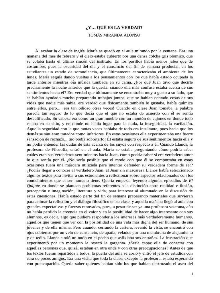 Que Es La Verdad | PDF