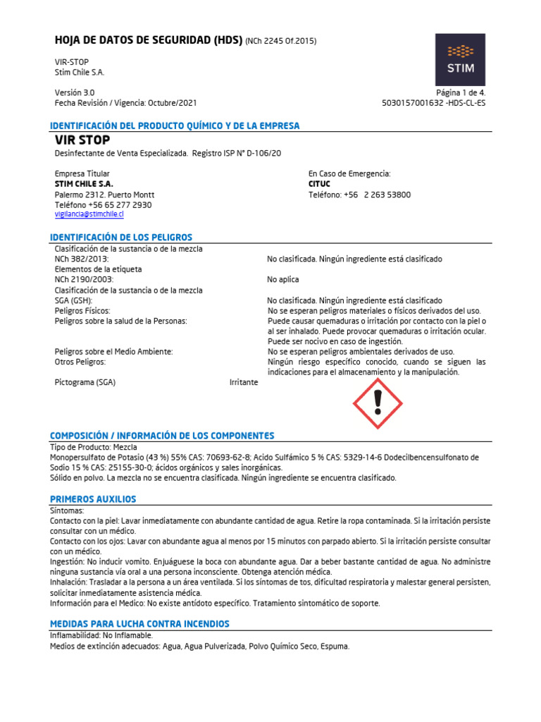 HDS Vir Stop V3.0-2020 VIgente | PDF