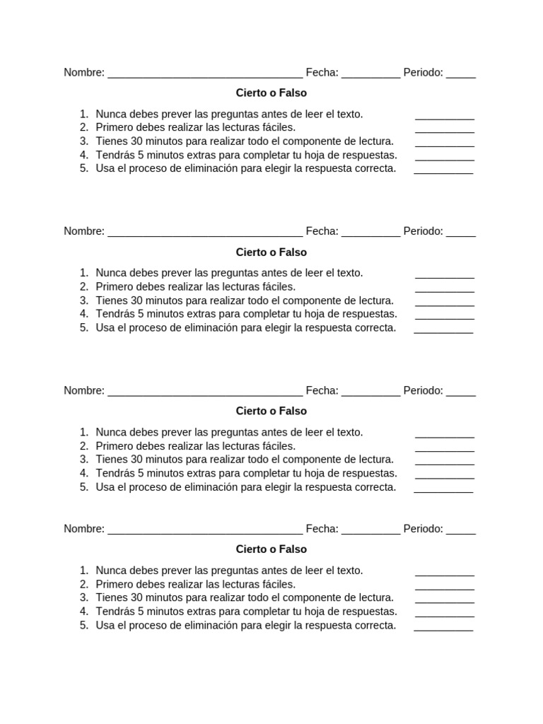 Haz Ahora - Práctica - Lectura | PDF