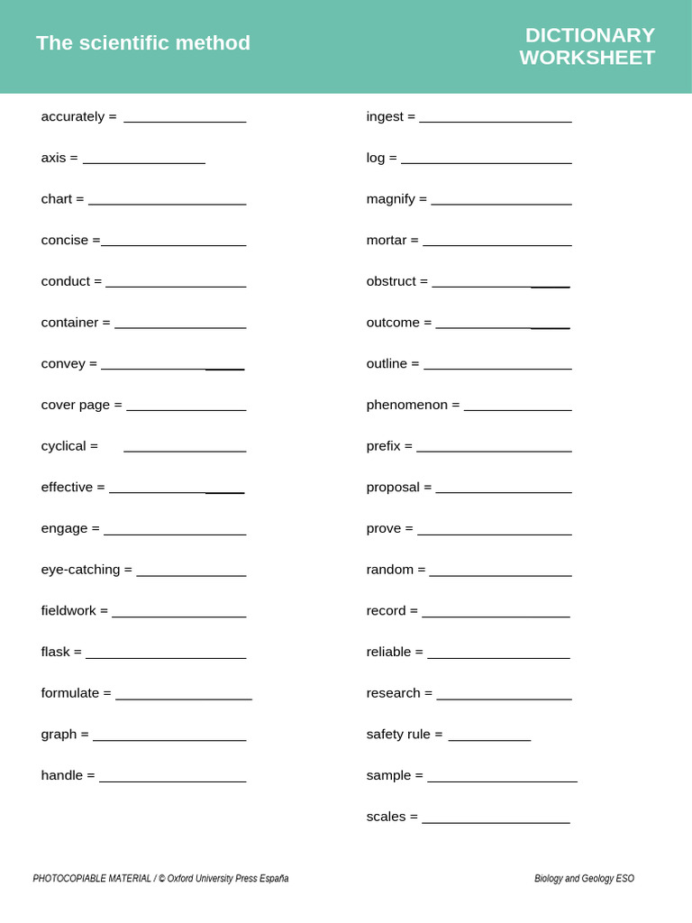 Scient Meth Key Words | PDF