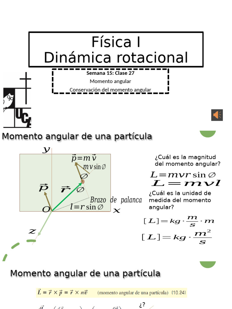 27CLASE Momento Angular | PDF