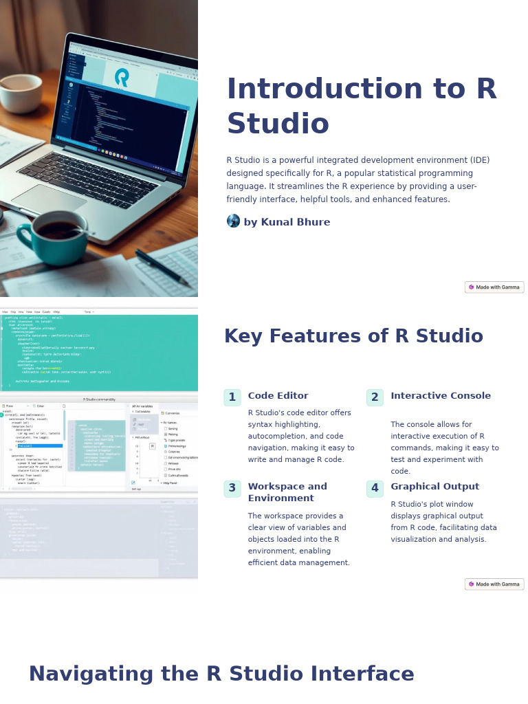 Introduction to R Studio | PDF