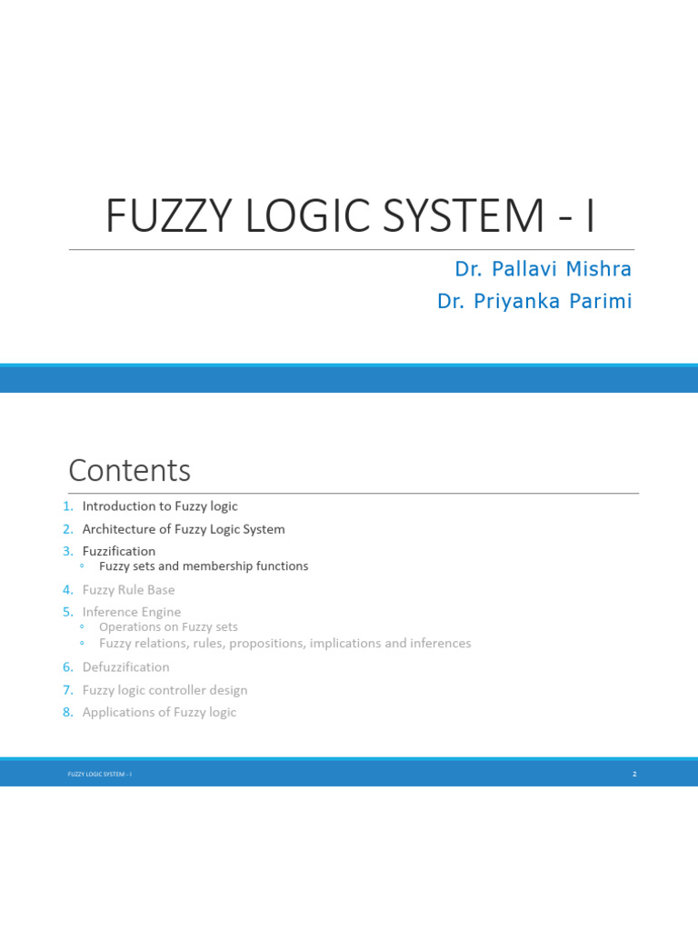 Fuzzy Logic | PDF