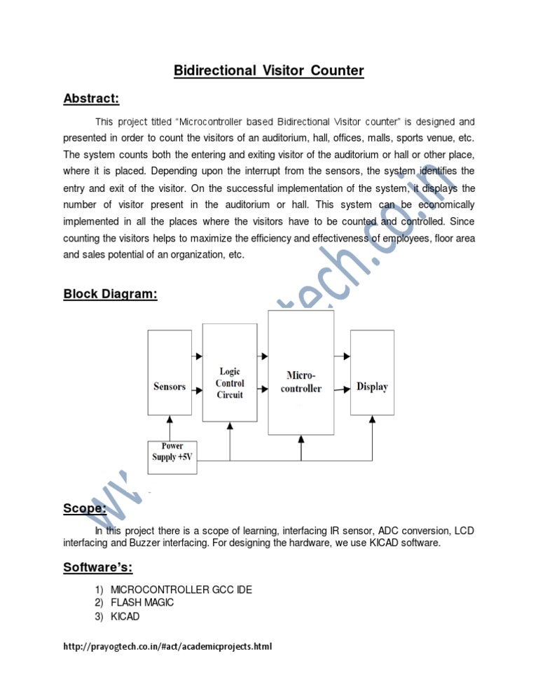 Bidirectional Visitor Counter | PDF | Business | Technology & Engineering