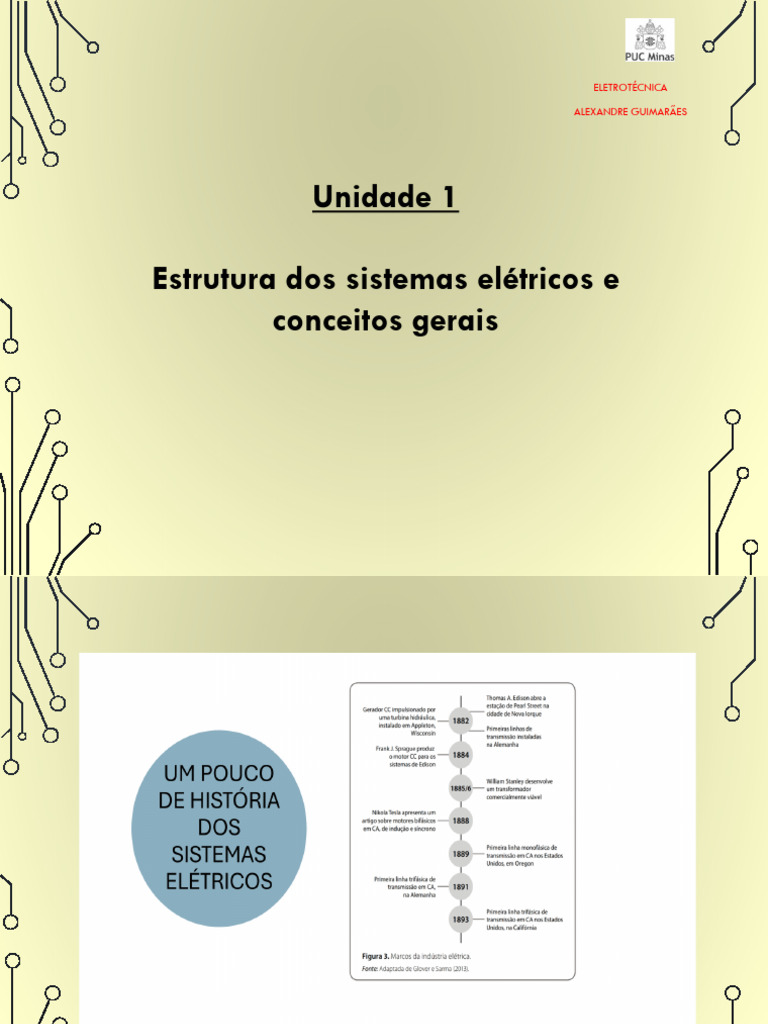 Eletrotécnica Unidade 1 Estrutura Dos Sistemas Elétricos e Conceitos Gerais | PDF