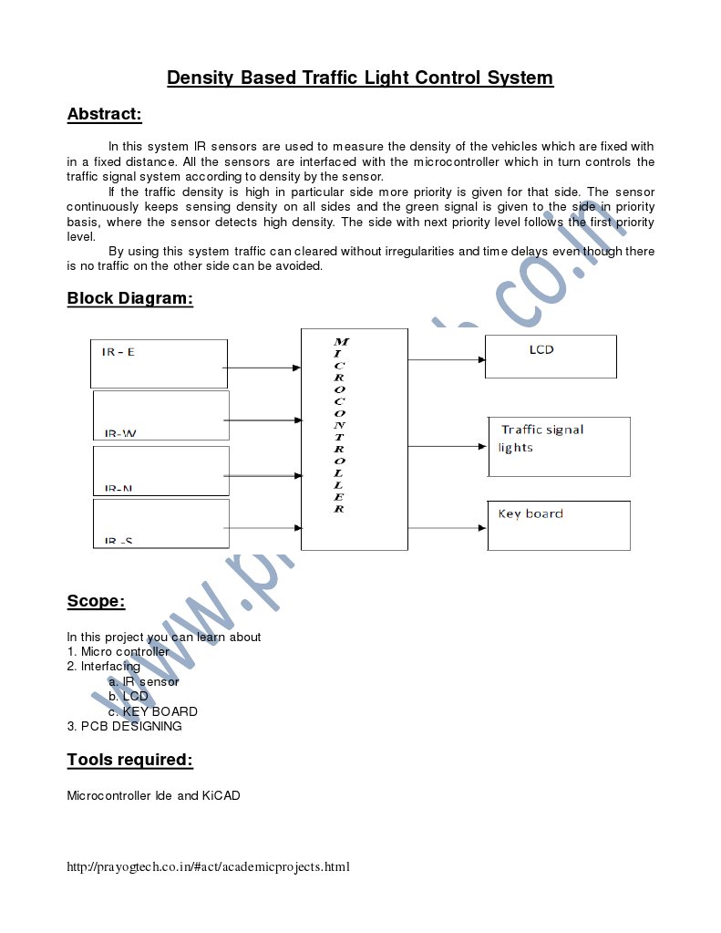 Density-Based Traffic Light Control System | PDF