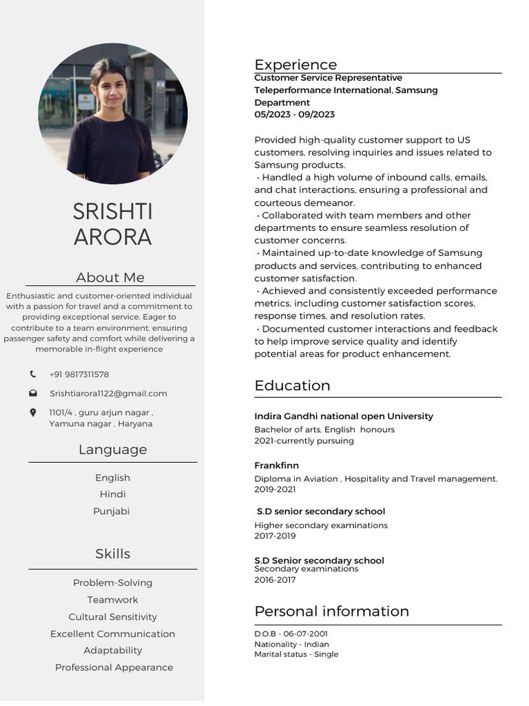 Professional Modern CV Resume PDF | PDF