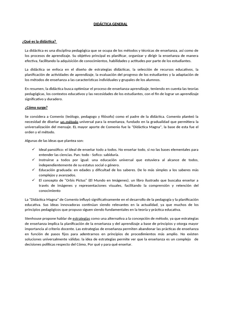 Didactica Final | PDF