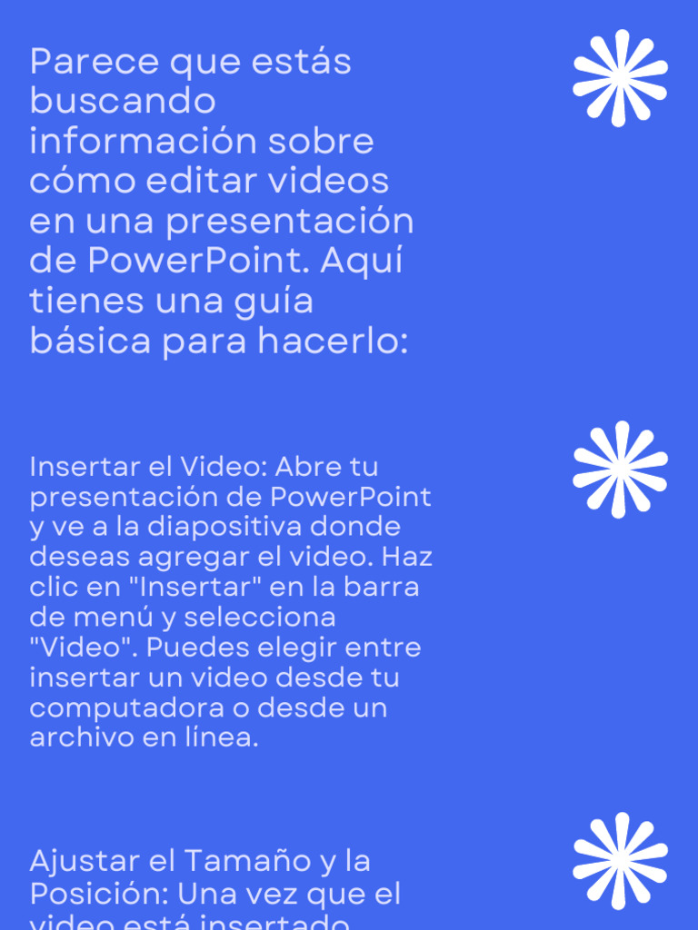 Parece Que Estás Buscando Información Sobre Cómo Editar Videos en Una ...