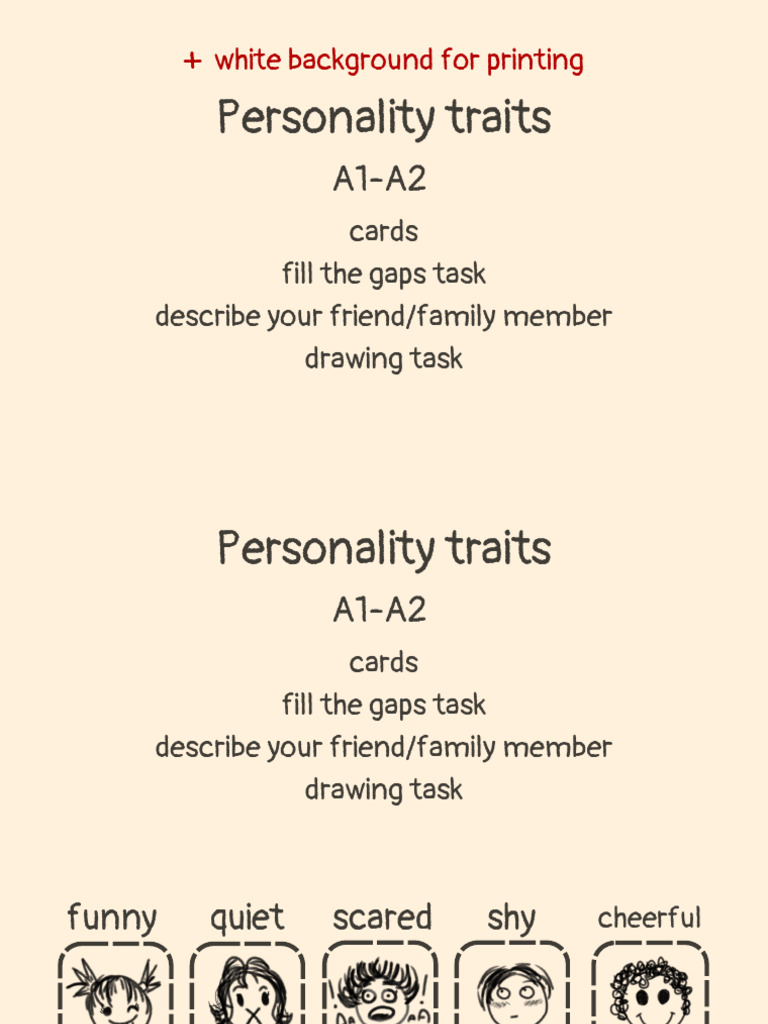 Personality Traits a1a2 | PDF