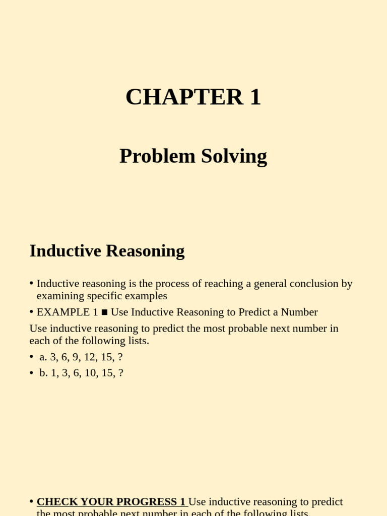 CHAPTER 1 - Solving Problem - 1 October | PDF