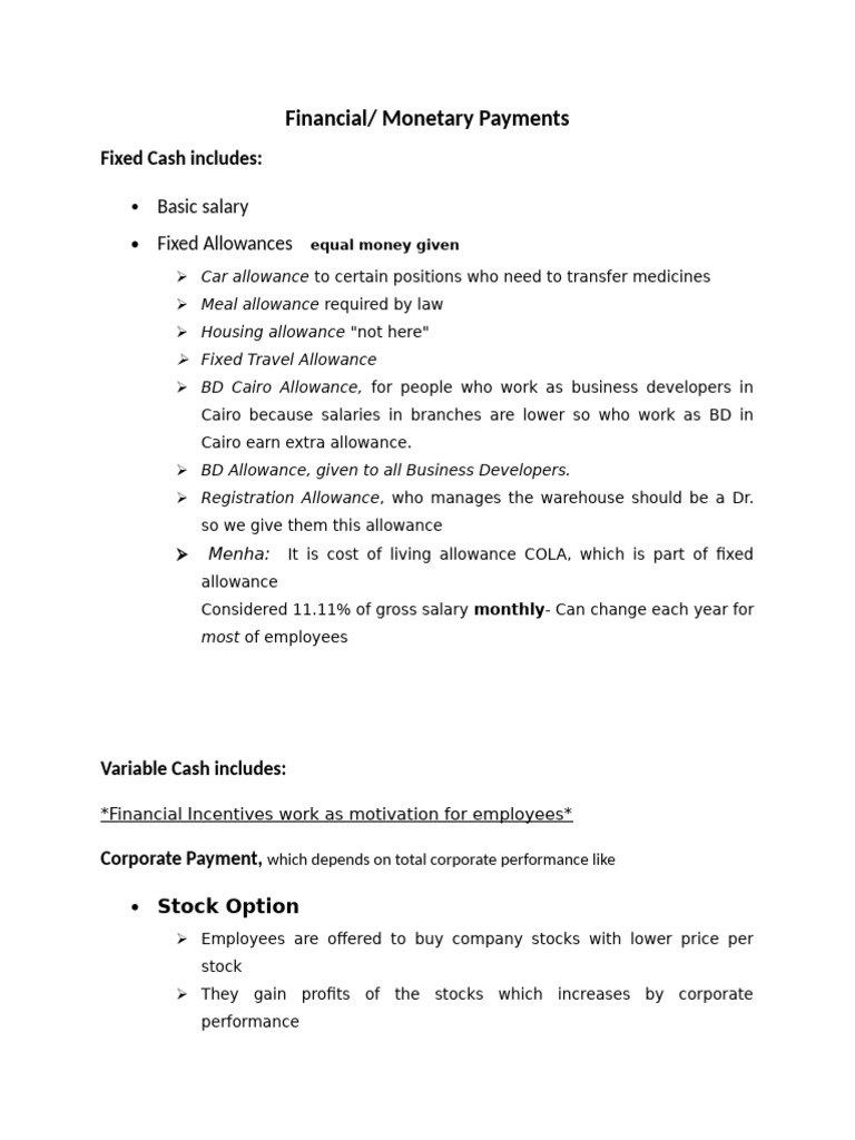 Financial Payments | PDF