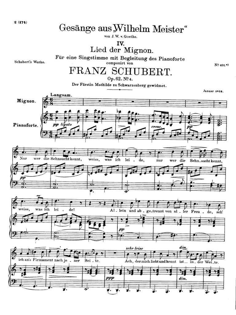 8.nur Wer Die Sehnsucht Kennt | PDF