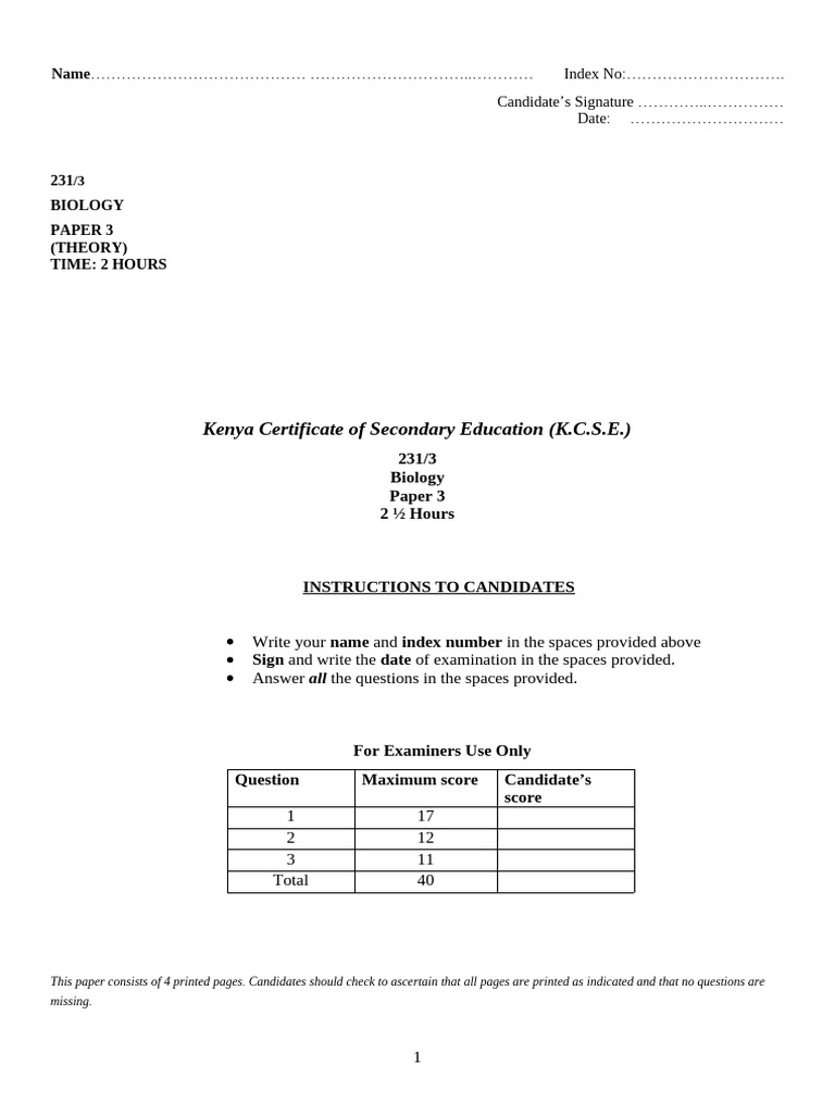 Biology Practical Exam 19 Questions | PDF