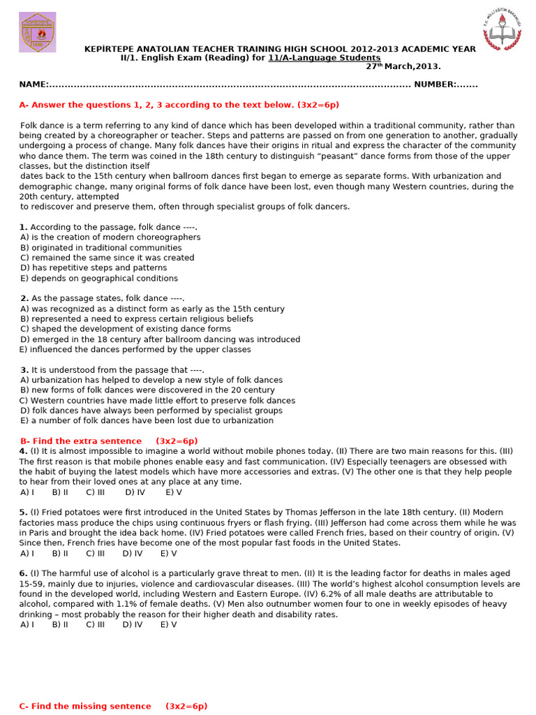 11LNG Ii-1 Rea-List | PDF