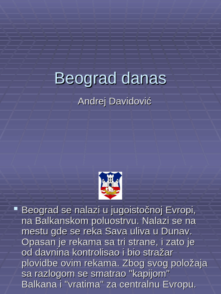 Andrej D Beograd Danas | PDF