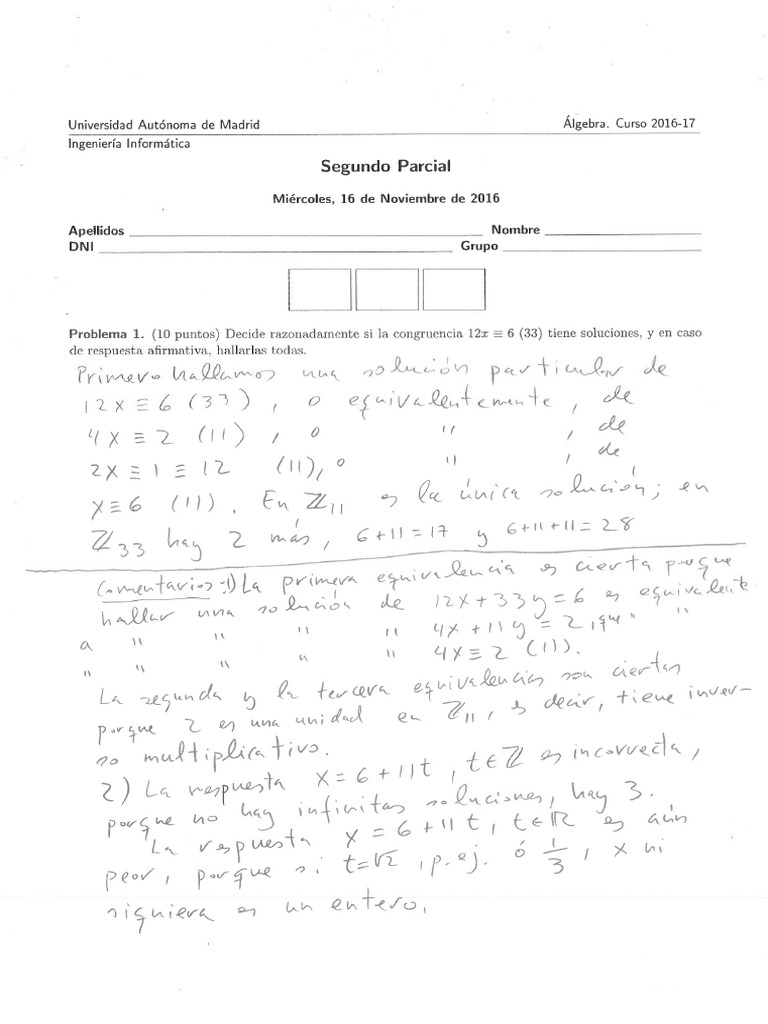 Soluciones Parcial 2 | PDF