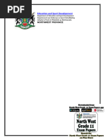 Sesotho Grade 11 p2 June | PDF | Languages Of Africa | Southern Africa