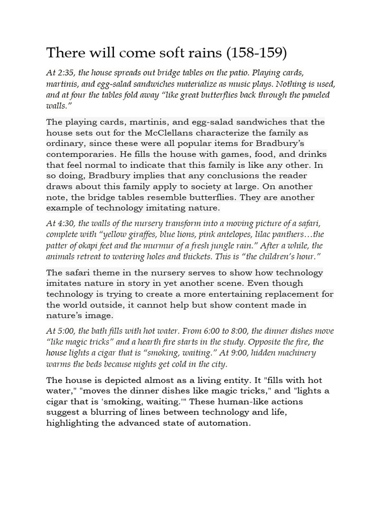 There Will Come Soft Rains | PDF