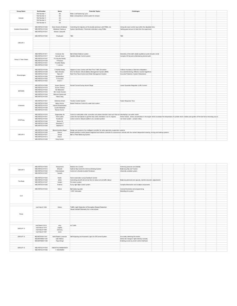 Control Systems Project Details Pdf