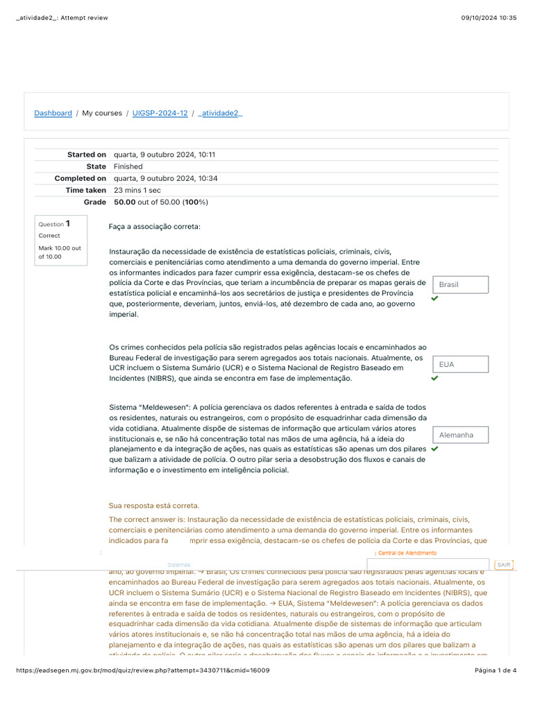 Atividade2 - : Attempt Review | PDF