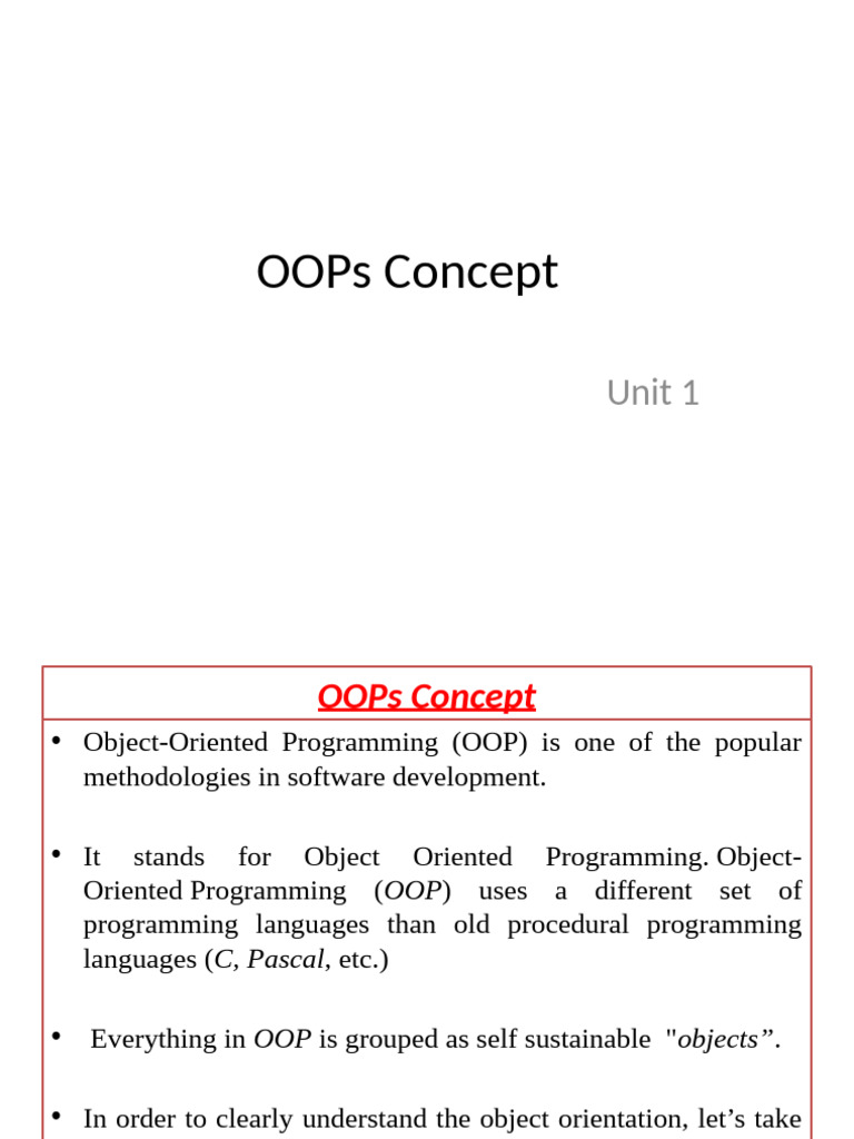 5 Oops Concept | PDF