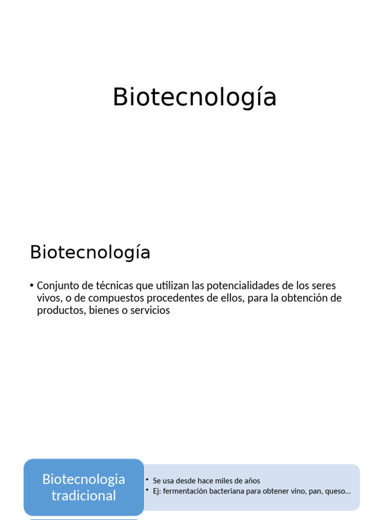 Biotecnolog Ã A | PDF