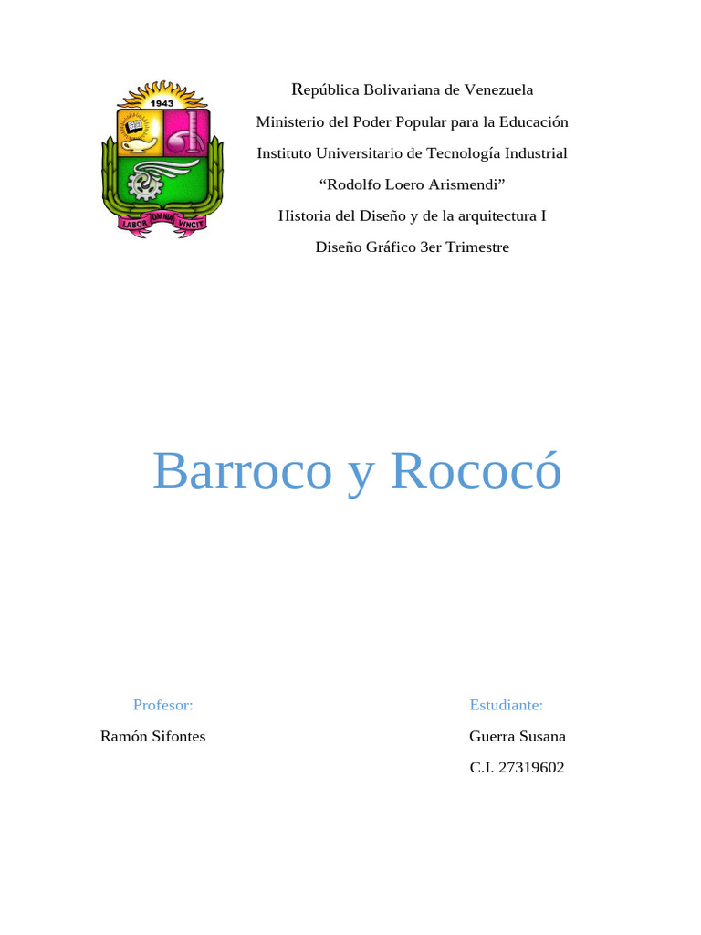 Barroco y Rococo | PDF