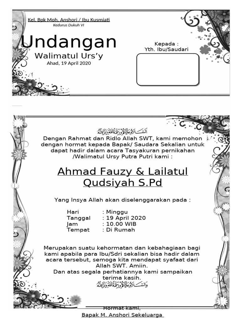 Pak Ustad Undangan | PDF