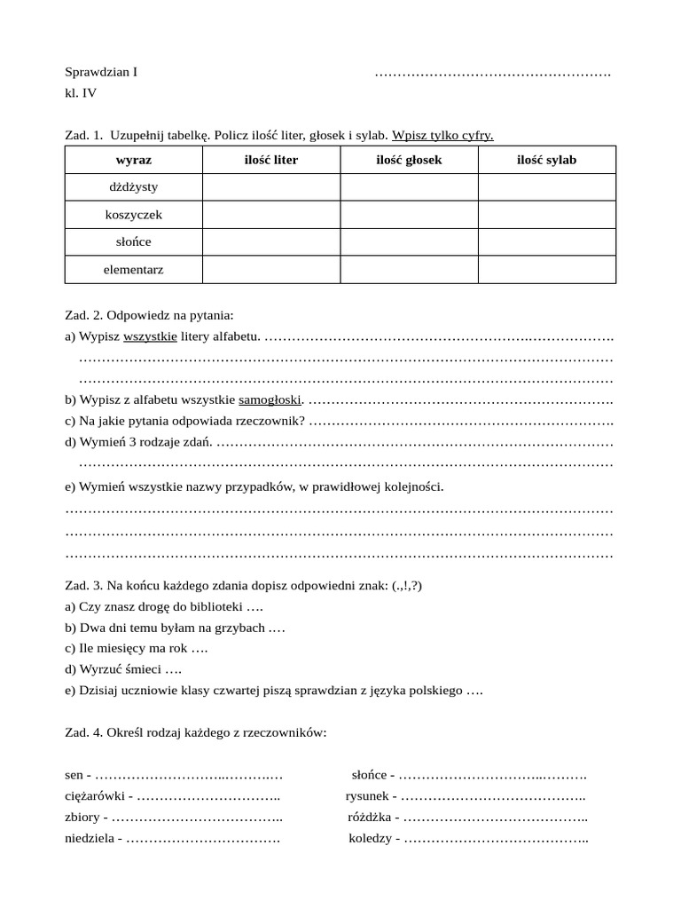 Spr. J. Polski | PDF