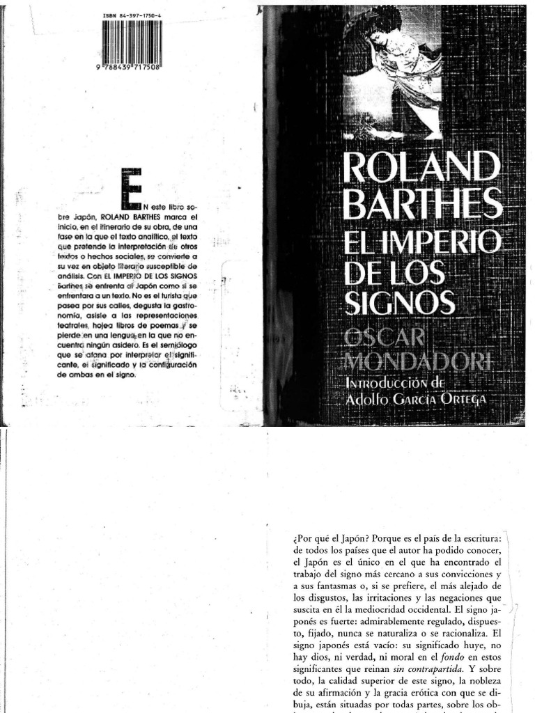 Roland-Barthes-El-Imperio-De-Los-Signos SELECCIONpdf - Compressed | PDF | Haiku | Verdad