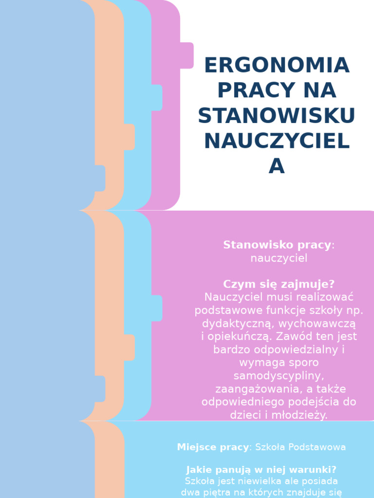 Ergonomia Pracy BHP | PDF
