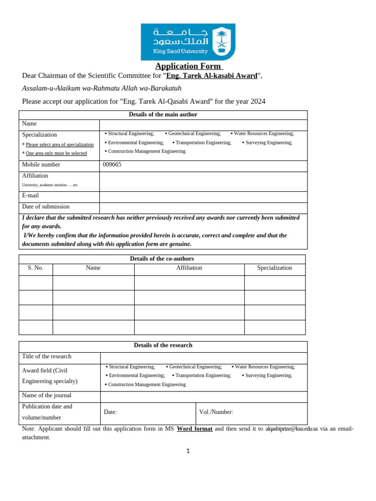 Nomination Form | PDF