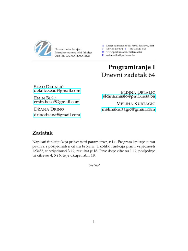 Zadatak 64 | PDF