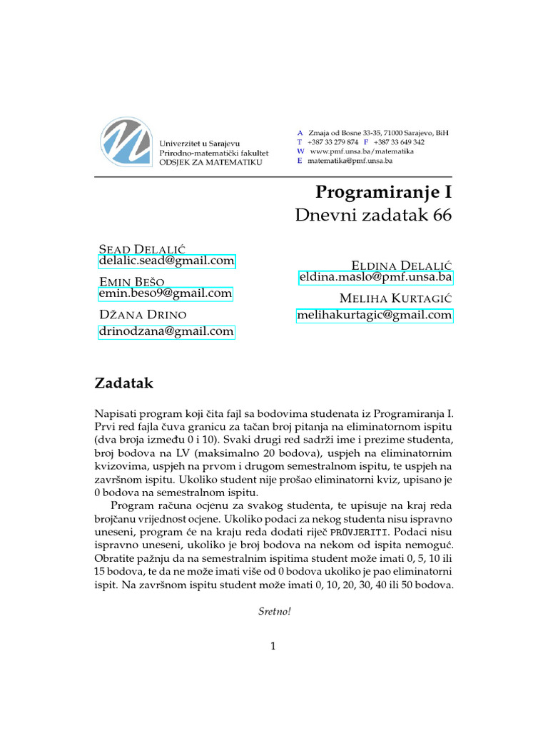 Zadatak 66 | PDF