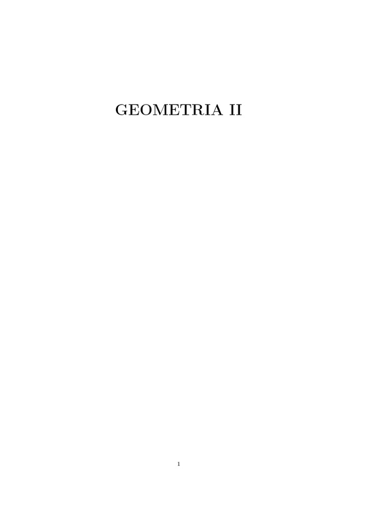 Geometria Differenziale | PDF