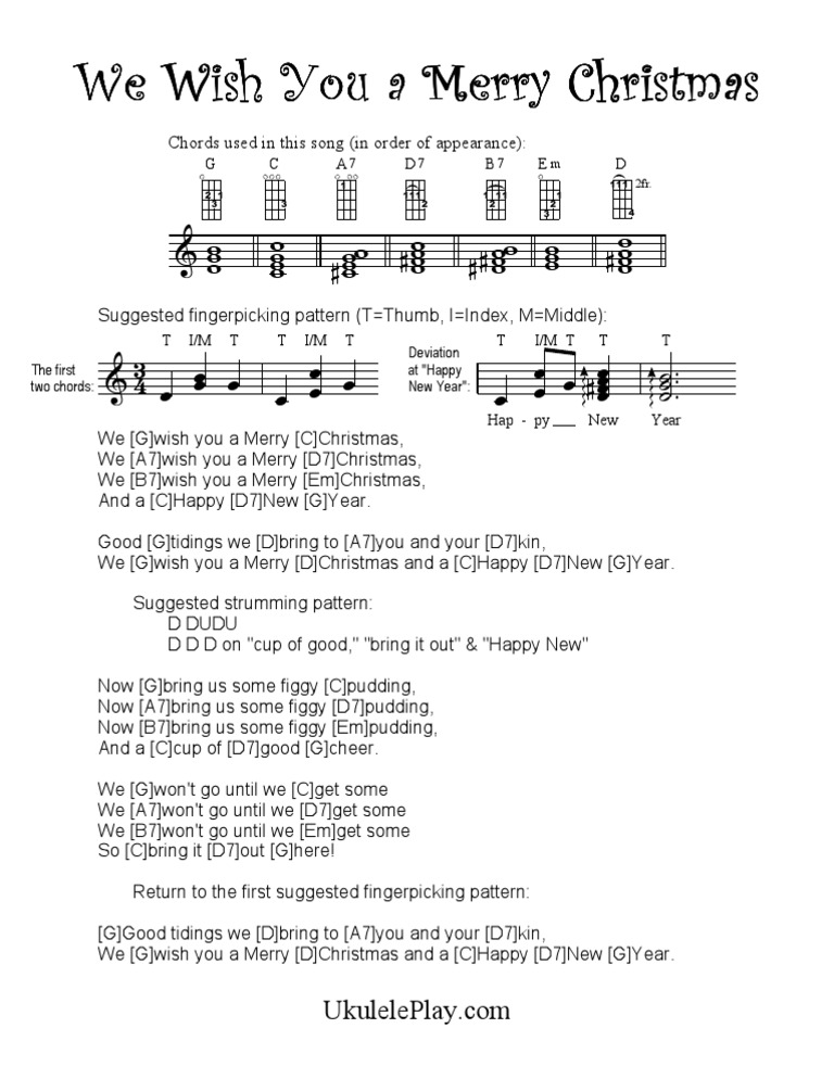 We Wish You a Merry Christmas Chords | PDF | Teaching Methods & Materials