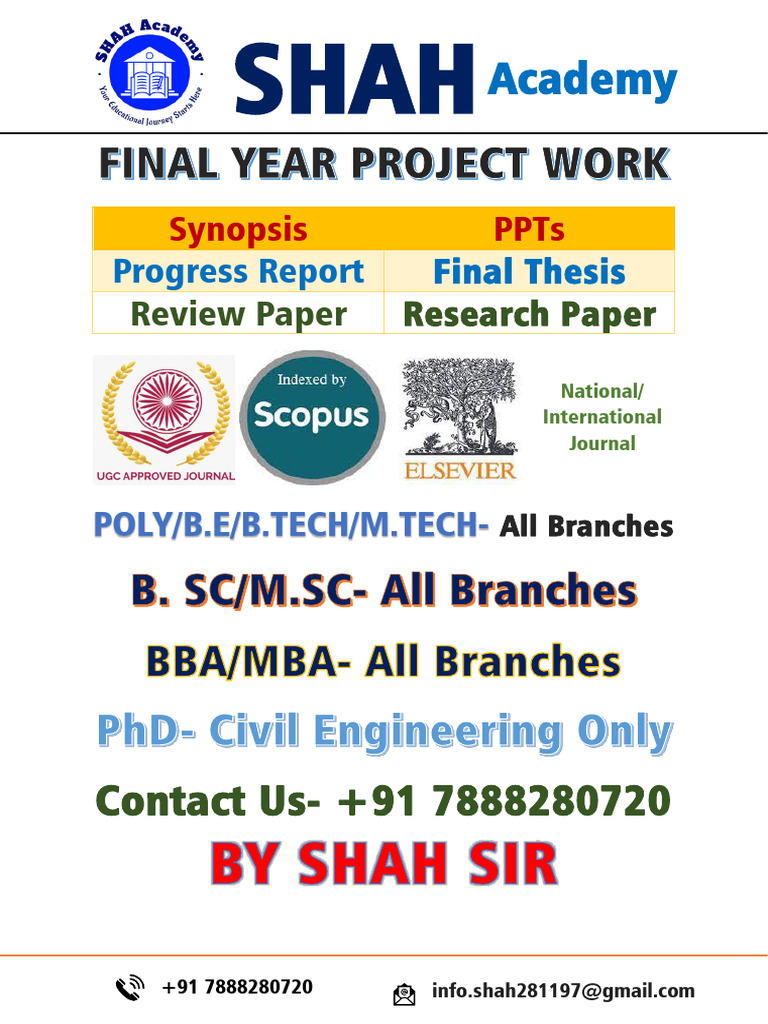 Civil Engineering Project Topics by SHAH SIR | PDF