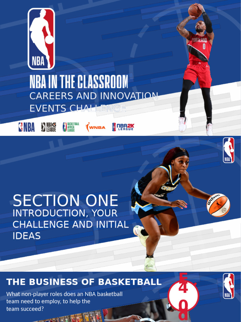 Careers - Innovation - Events - Challenge - Presentation - NBA in The Classroom | PDF