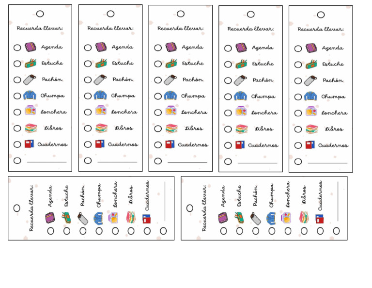 Recordatorio Visual de Materiales | PDF