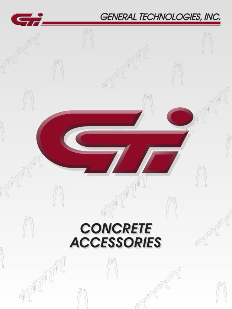 GTI Concrete Accessories Brochure, May 2014 | PDF