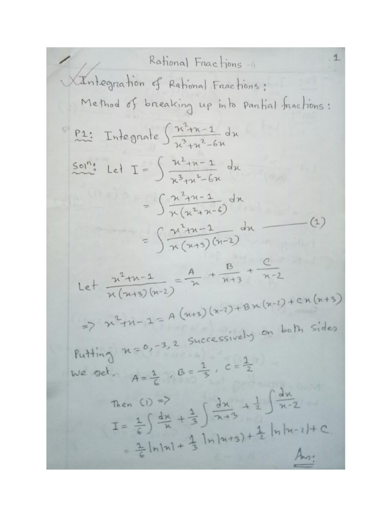 4. Partial Fractions | PDF