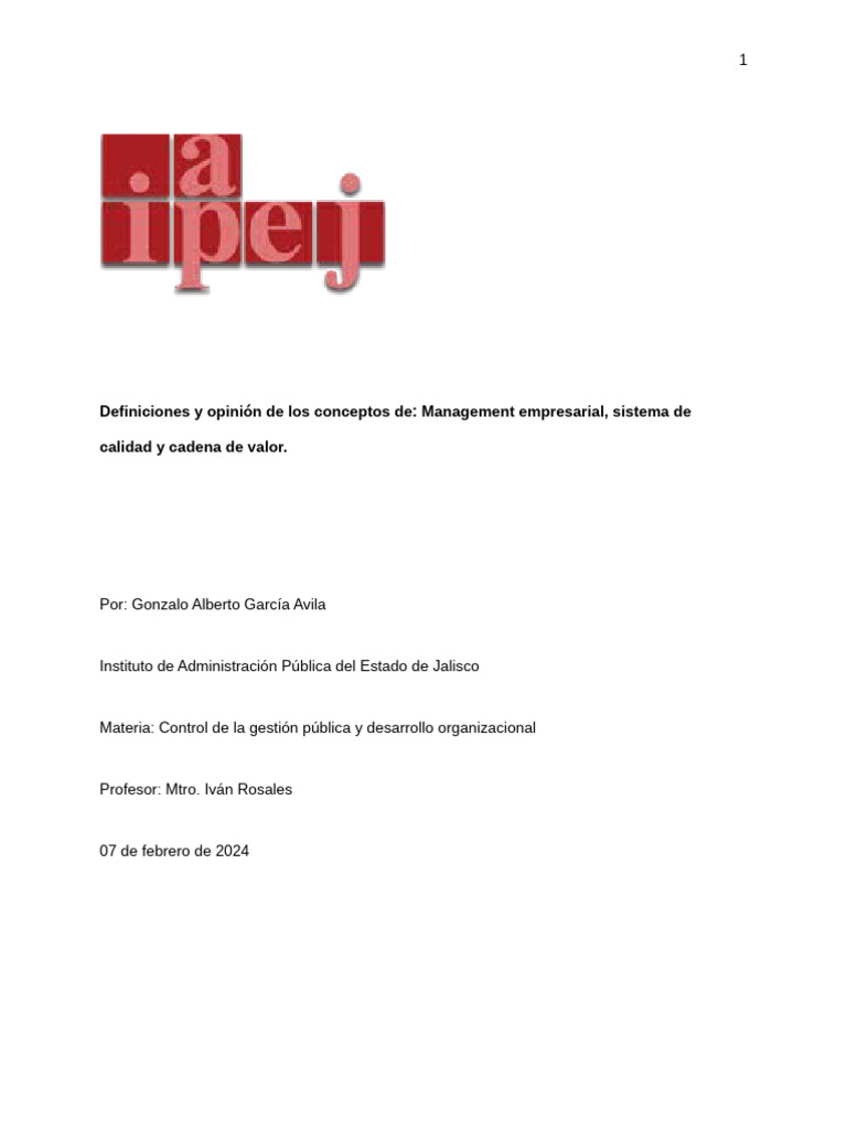 Management Empresarial | PDF