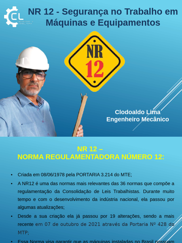 Treinamento NR12 | PDF | Technology & Engineering | Computers