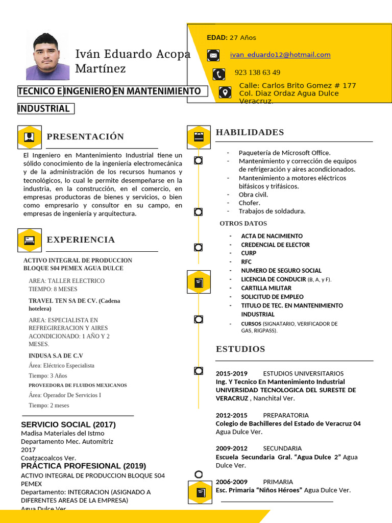 Curriculum Ivan E. Acopa Martinez | PDF