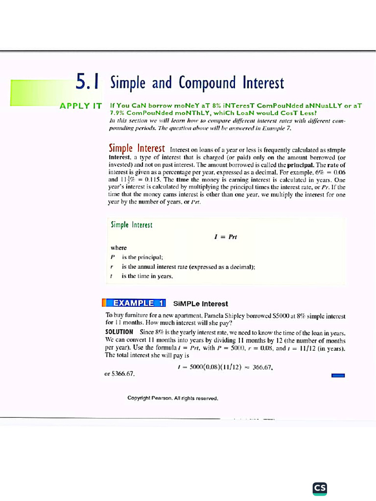 Financial Mathematics Notes BS | PDF