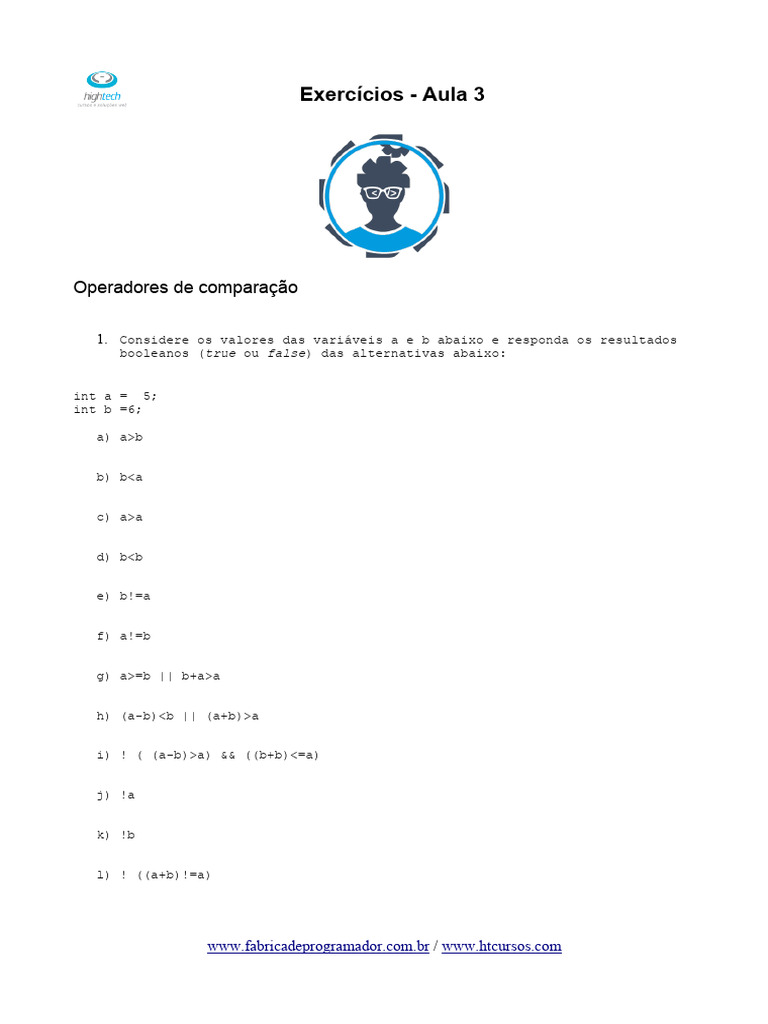 Exercicio Aula3 | PDF