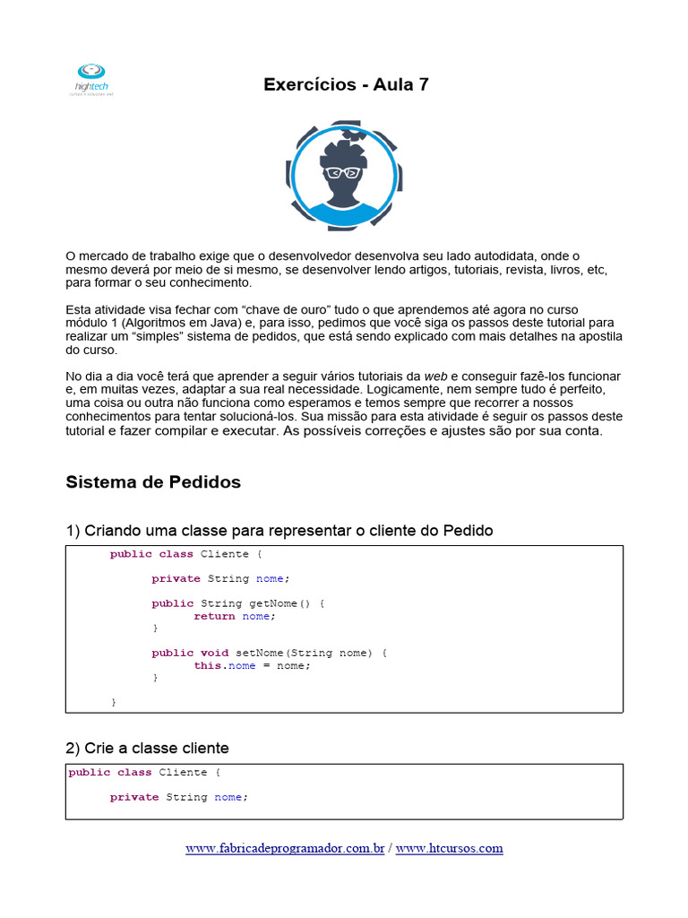 Exercicio Aula7 | PDF