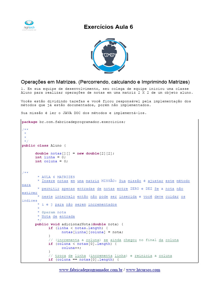 Exercicio Aula6 | PDF